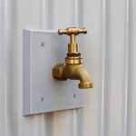 Corrugated-wall mounting plate - FlatpackBuildingKits.au