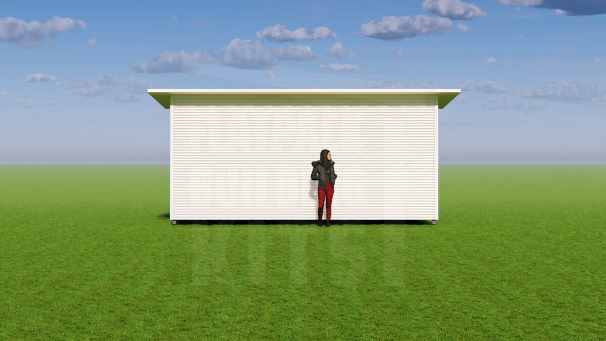 Australian steel habitable flatpack building kit 3m x 6m + eaves ...