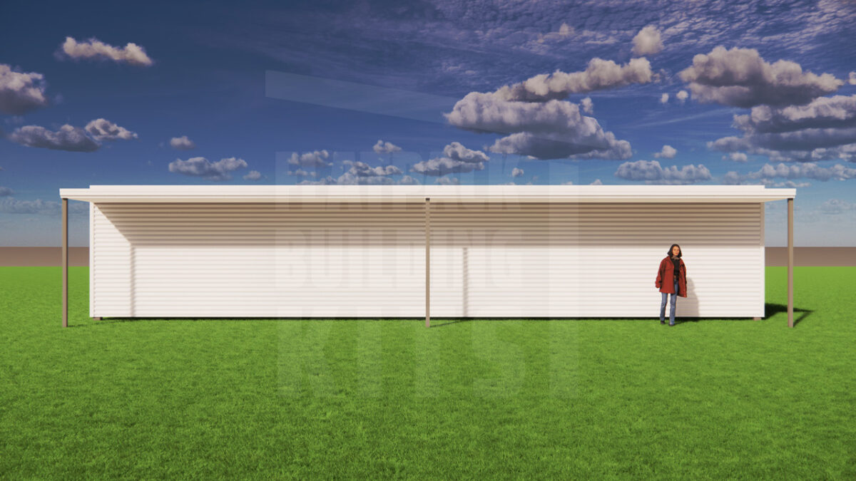 Australian steel veranda kit 1.5m x 14m - FlatpackBuildingKits.au