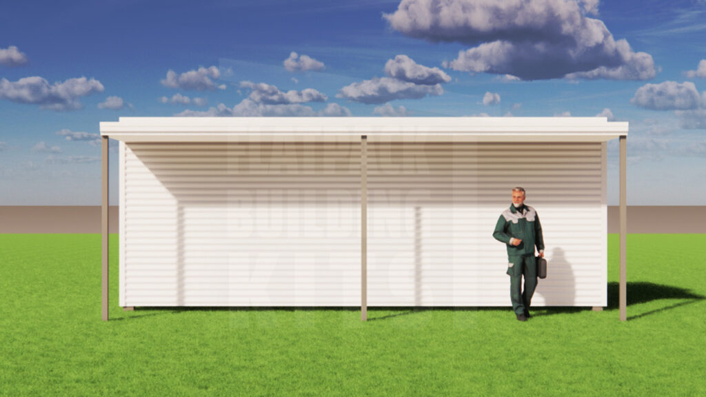 Australian steel veranda kit 1.5m x 7m - FlatpackBuildingKits.au