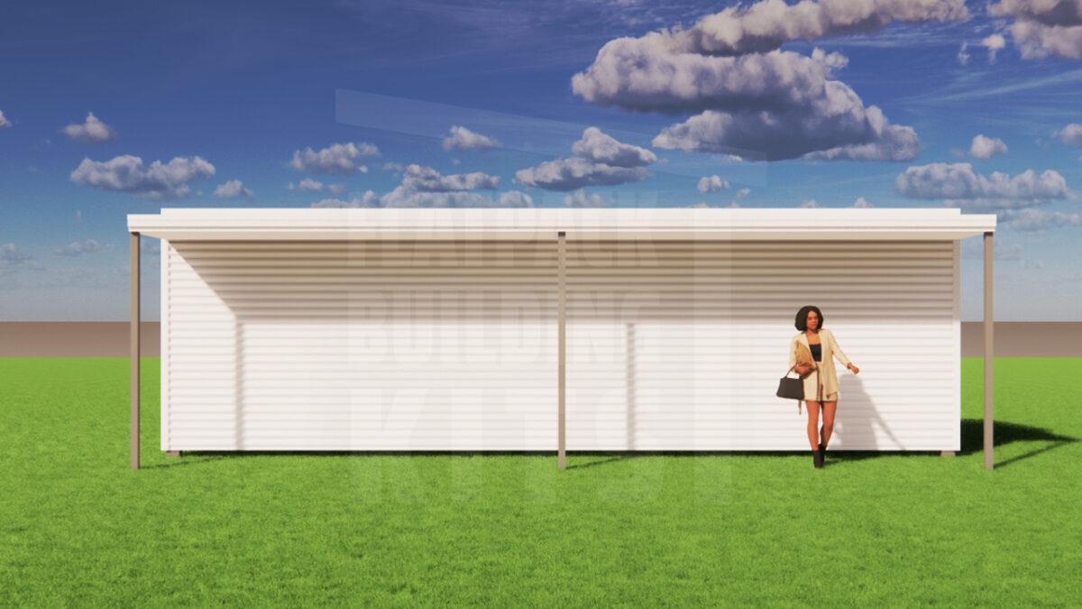 Australian steel veranda kit 1.5m x 9m - FlatpackBuildingKits.au