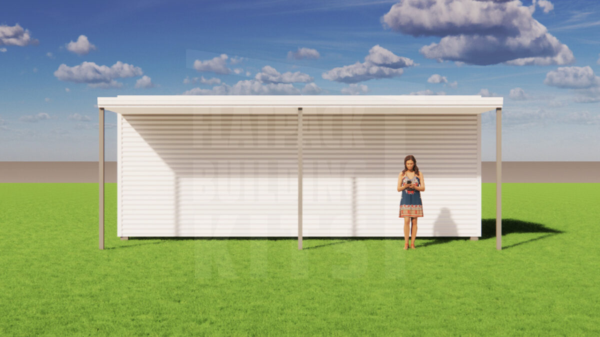 Australian steel veranda kit 2m x 7m - FlatpackBuildingKits.au