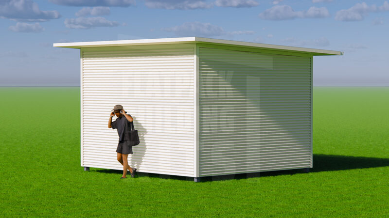 Australian steel habitable flatpack building kit 3.6m x 4m + eaves ...