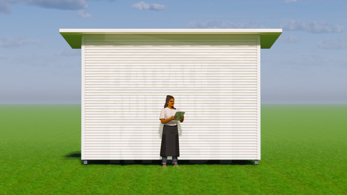Australian steel habitable flatpack building kit 3m x 4m + eaves ...