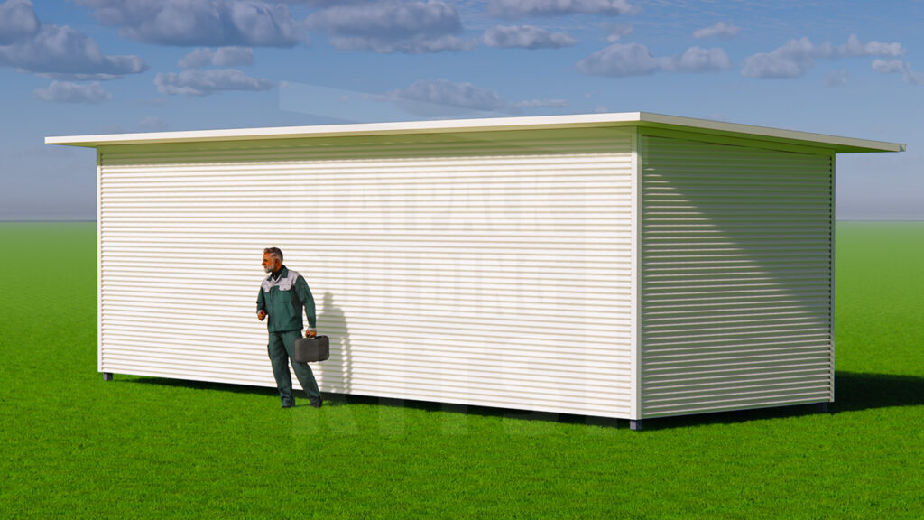 Australian steel habitable flatpack building kit 3m x 9m + eaves ...