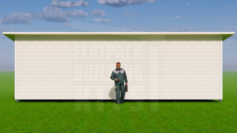 Australian steel habitable flatpack building kit 3m x 9m + eaves ...
