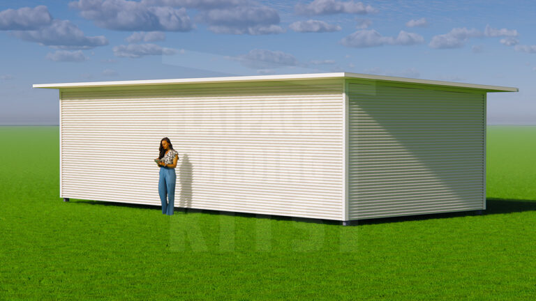 Australian steel habitable flatpack building kit 4.5m x 10m + eaves ...