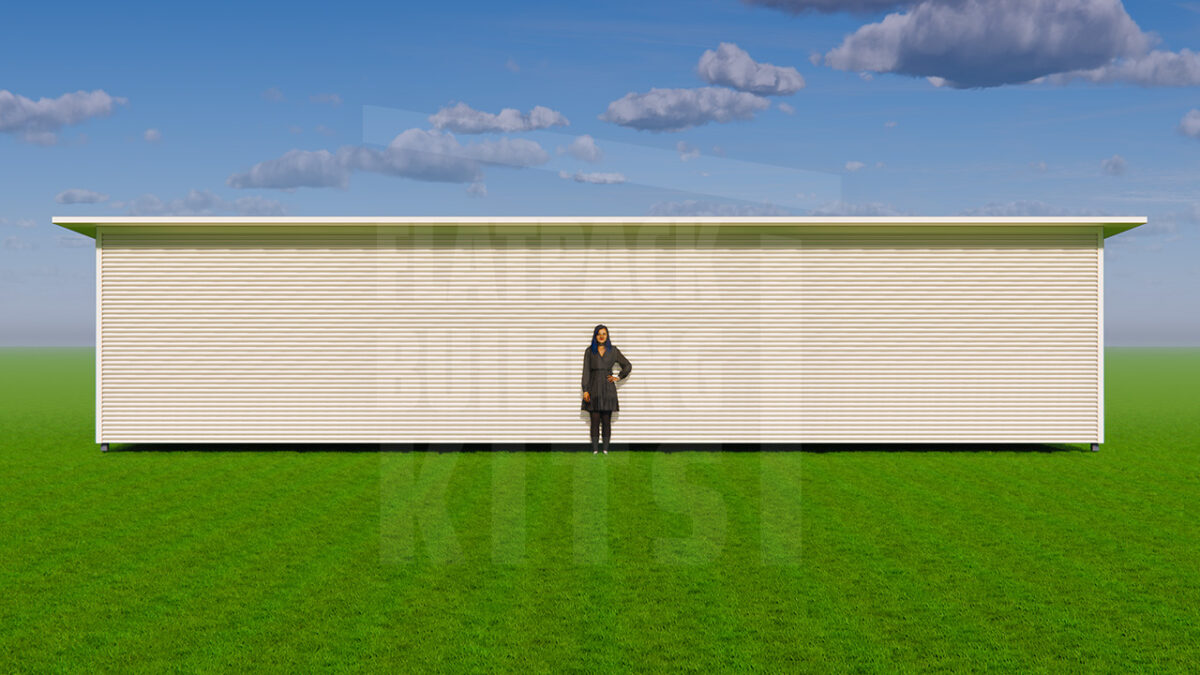 All-Australian steel habitable building kit 4.5m x 13m + eaves ...