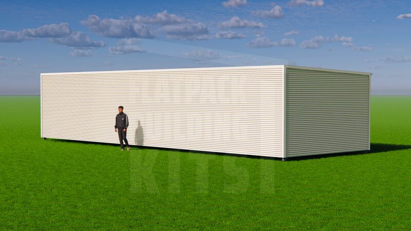 Australian steel habitable flatpack building kit 2.5m x 6m + eaves ...