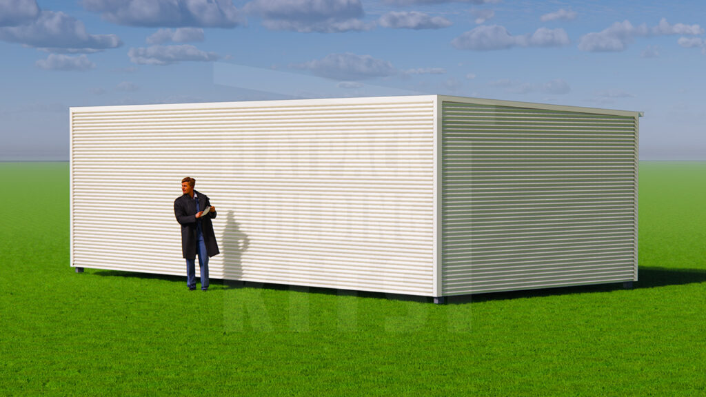 Australian steel habitable flatpack building kit 4.5m x 9m ...