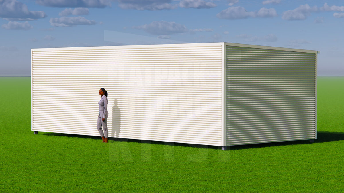 Australian steel habitable flatpack building kit 4m x 9m ...
